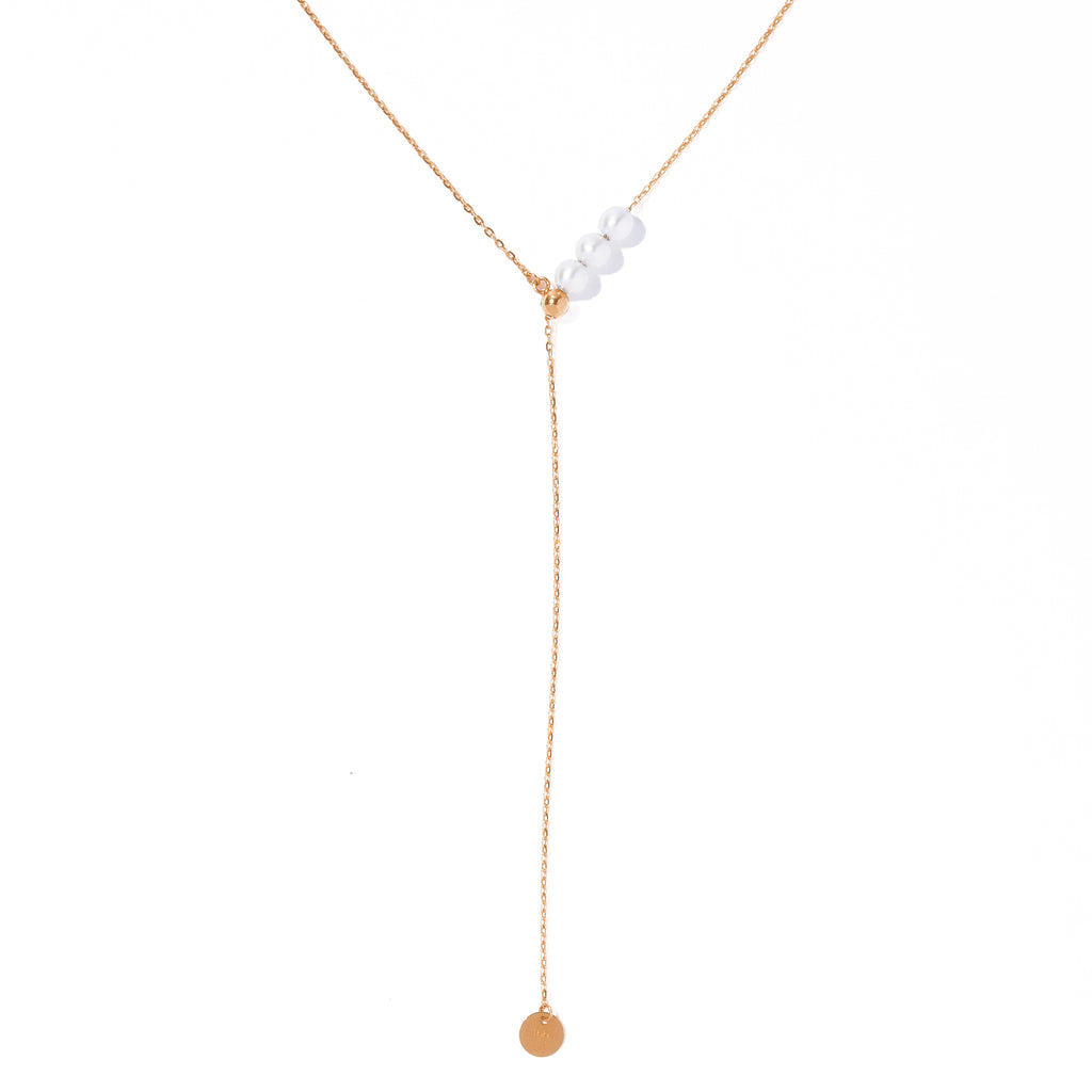 adjustable 3pearl necklace – les bon bon Online store